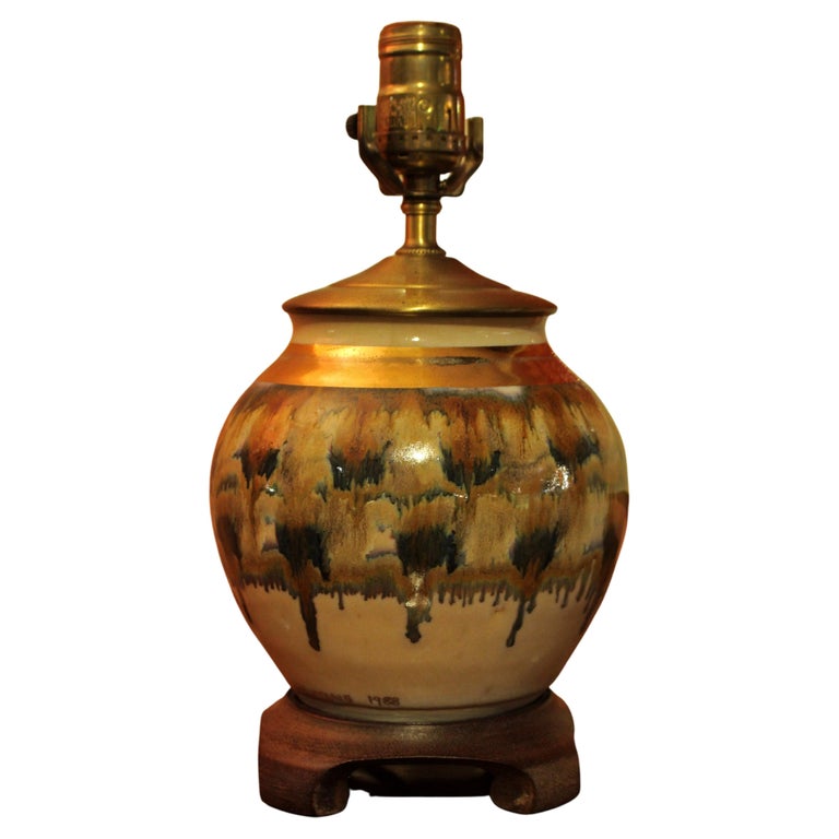 1988 Ed Weintraub Pottery Lamp For Sale at 1stDibs