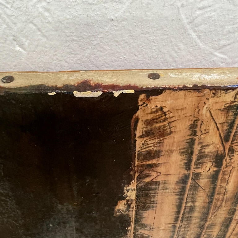 1988 Abstract Art Cubist Original Painting Oil on Canvas C. Martin ...