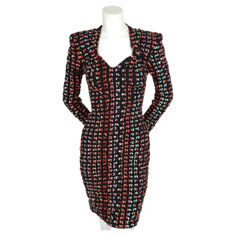 1988 PATRICK KELLY black dress with bows For Sale at 1stDibs