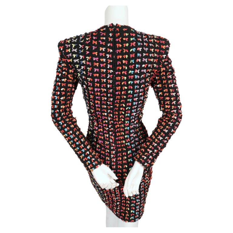 1988 PATRICK KELLY black dress with bows For Sale at 1stDibs