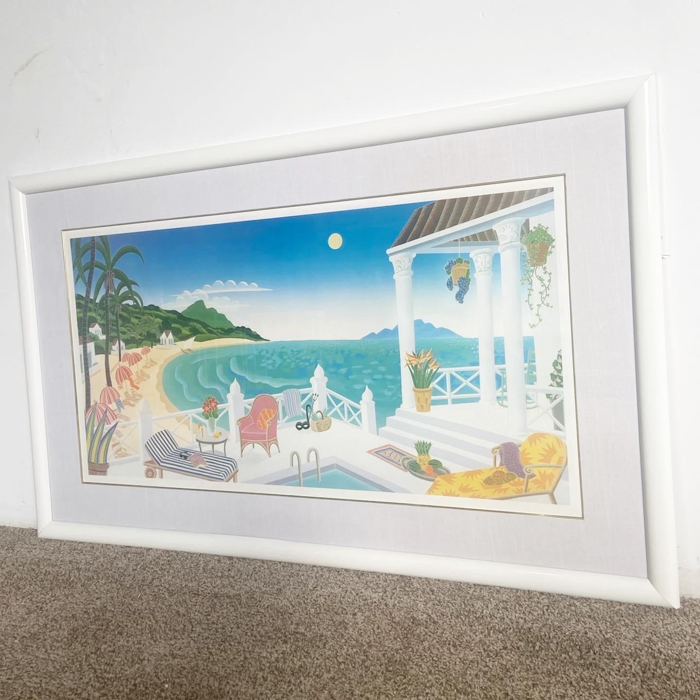 1988 Thomas McKnight "Crescent Bay" on Paper Print For Sale at 1stDibs