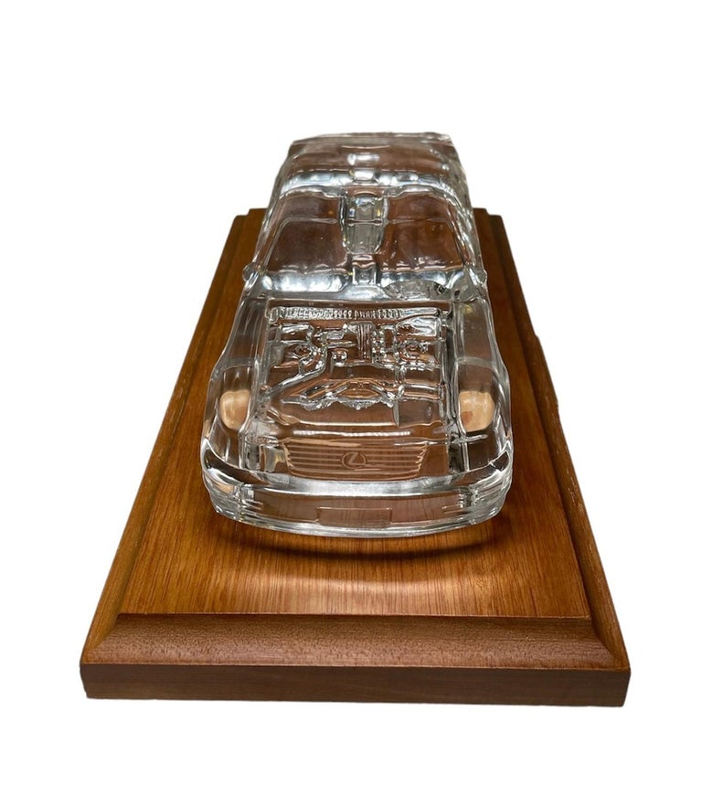 1989-90’s Clear Crystal Lexus LS 400 Car Paperweight For Sale at 1stDibs