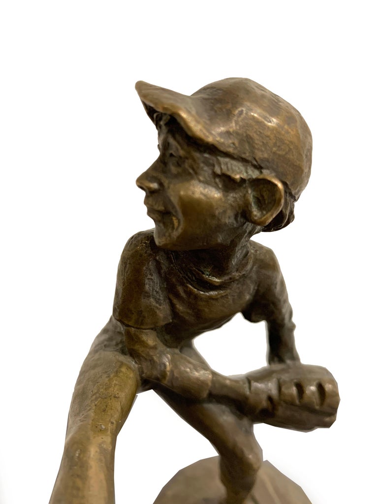 1989 Bronze Baseball Player by Mark Hopkins 508/2500 at 1stDibs | mark ...