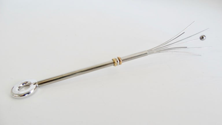 1989 Cartier Precious Metal Swizzle Stick at 1stDibs | metal swizzle sticks