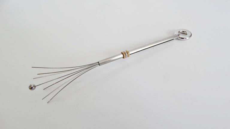1989 Cartier Precious Metal Swizzle Stick at 1stDibs | metal swizzle sticks