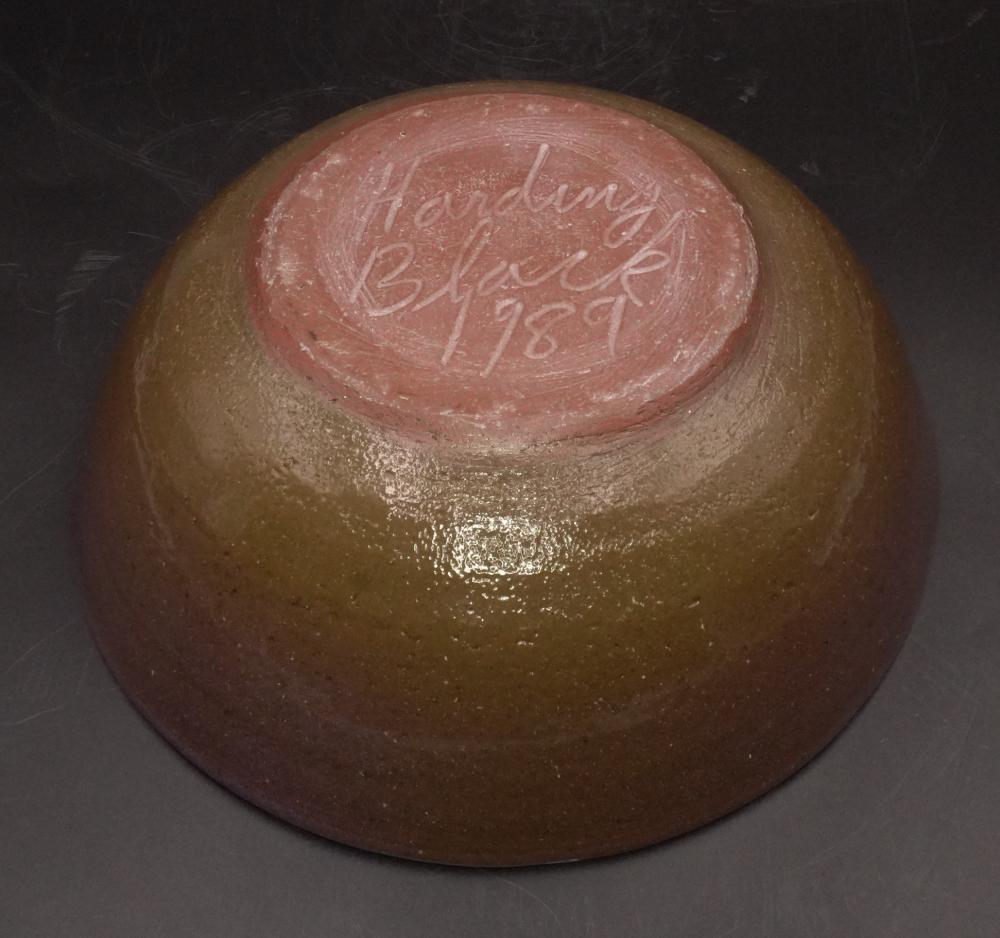 1989, Harding Black Pottery Fish Bowl at 1stDibs