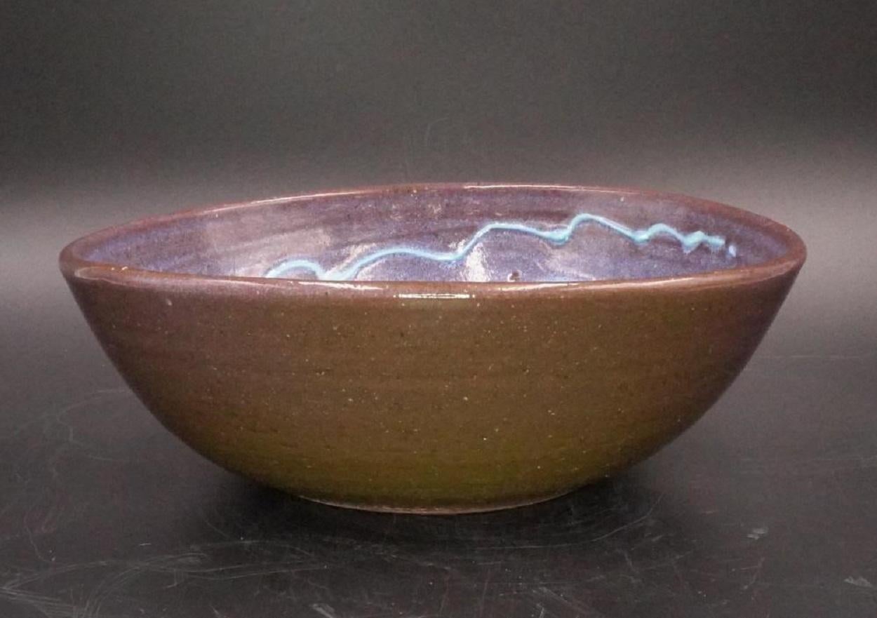 1989, Harding Black Pottery Fish Bowl at 1stDibs