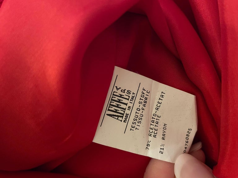 1990' vintage red dress by Moschino cheap and chic For Sale at 1stDibs