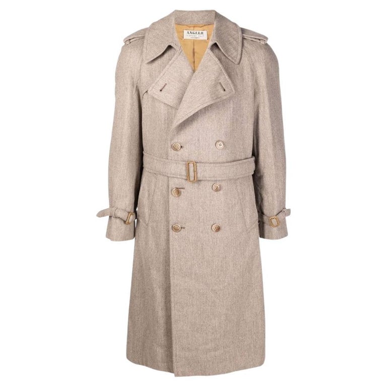 1990s A.N.G.E.L.O. Vintage Cult Grey Wool Coat For Sale at 1stDibs