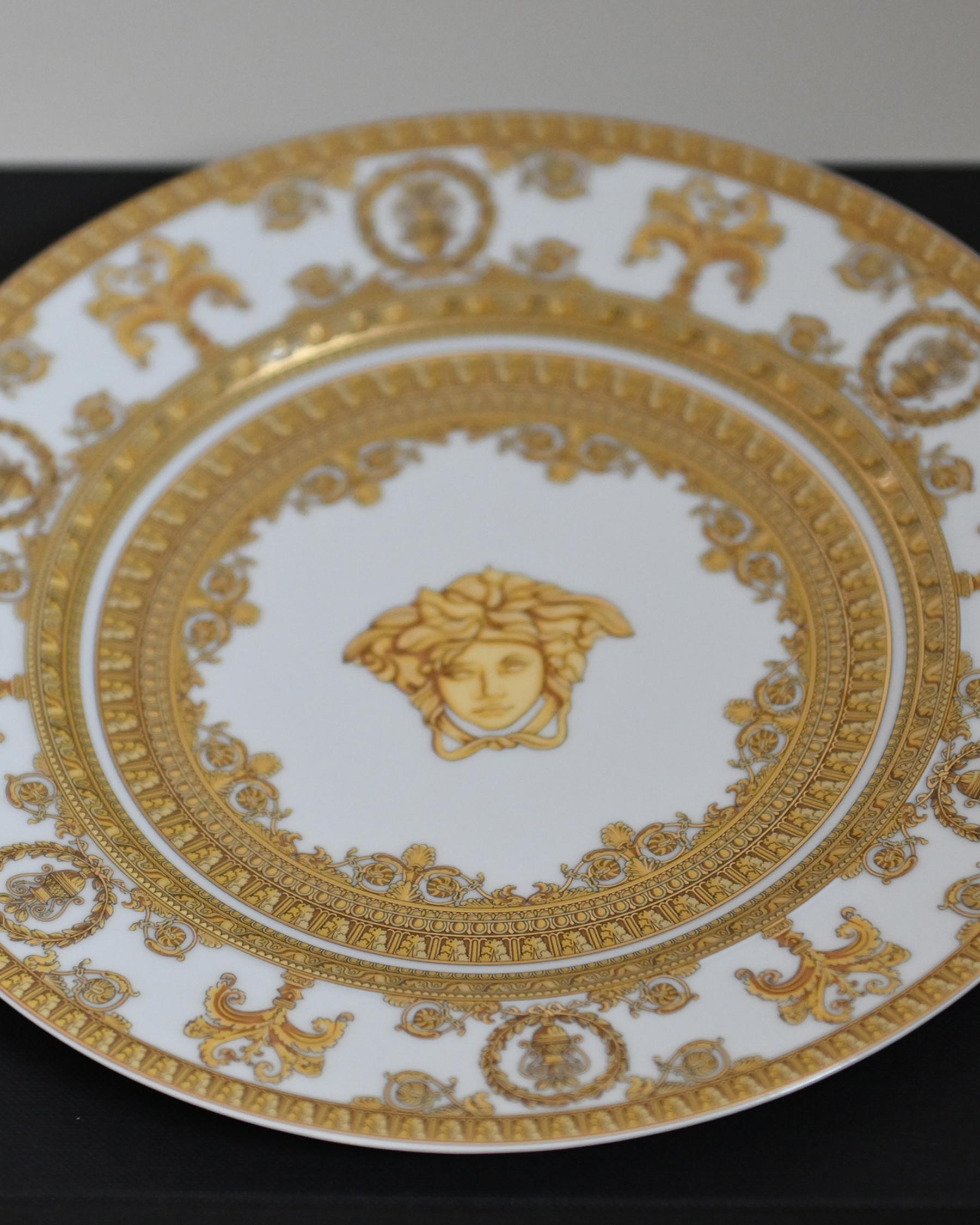 1990s Baroque Bianco Plate by VERSACE for Rosenthal NOS New in Box at ...