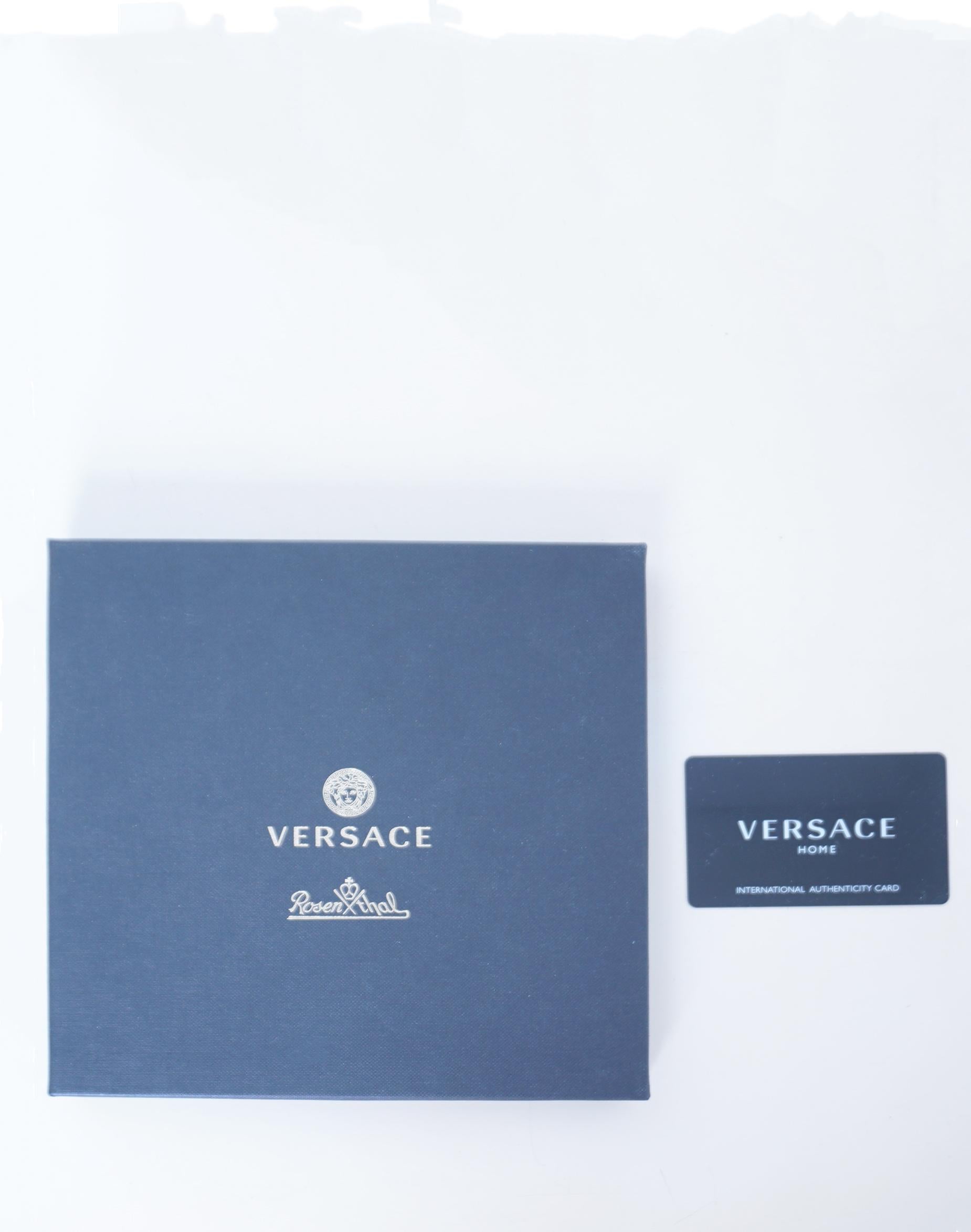 1990s Baroque Bianco Plate by VERSACE for Rosenthal NOS New in Box at ...