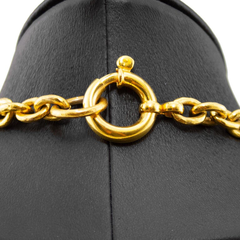 1990s Chanel No 5 Perfume Chain Necklace at 1stDibs | chanel no 5 necklace