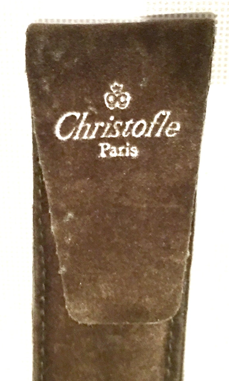 1990s Christofle France 25 Sterling Silver and Ebony Pair of Chopsticks ...
