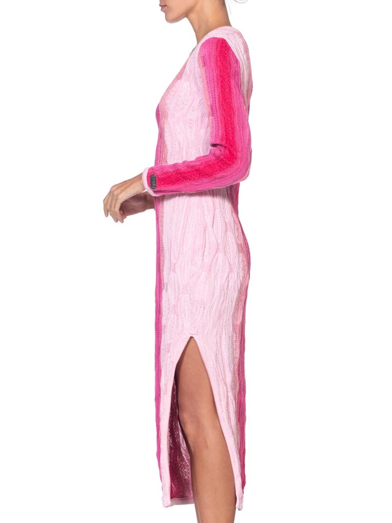 1990S COOGI Hot Pink Cotton Knit Ombré Sweater Dress at 1stDibs | coogi ...