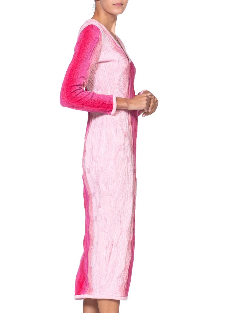 1990S COOGI Hot Pink Cotton Knit Ombré Sweater Dress at 1stDibs | coogi ...