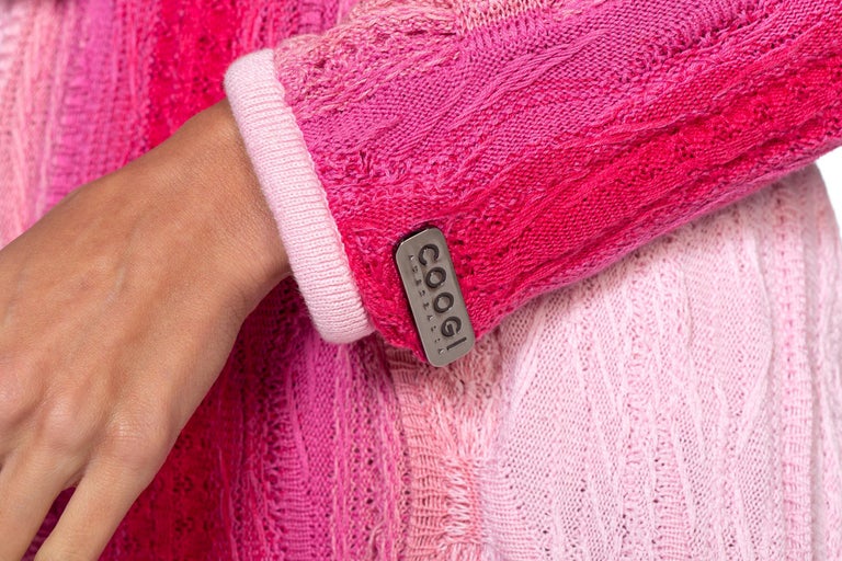 1990S COOGI Hot Pink Cotton Knit Ombré Sweater Dress at 1stDibs | coogi ...