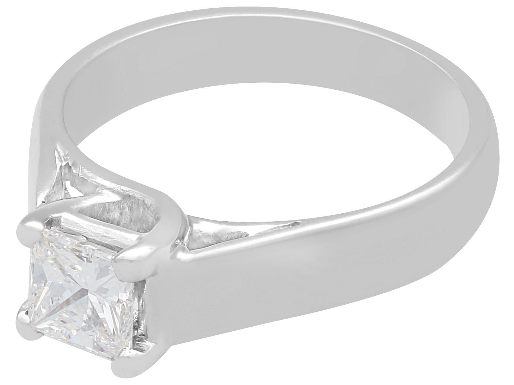 1990s Diamond and White Gold Solitaire Engagement Ring For Sale at ...