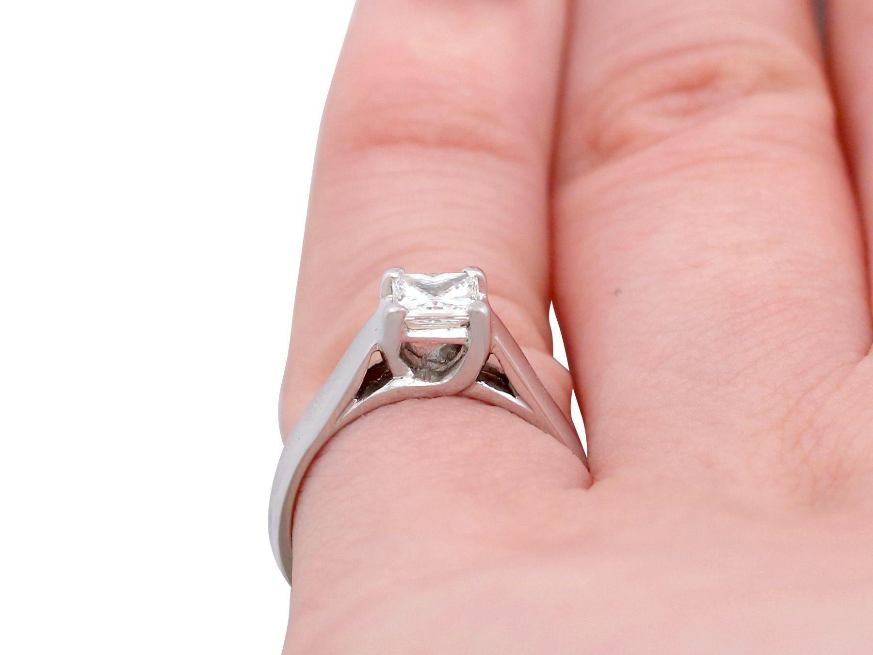 1990s Diamond and White Gold Solitaire Engagement Ring For Sale at ...