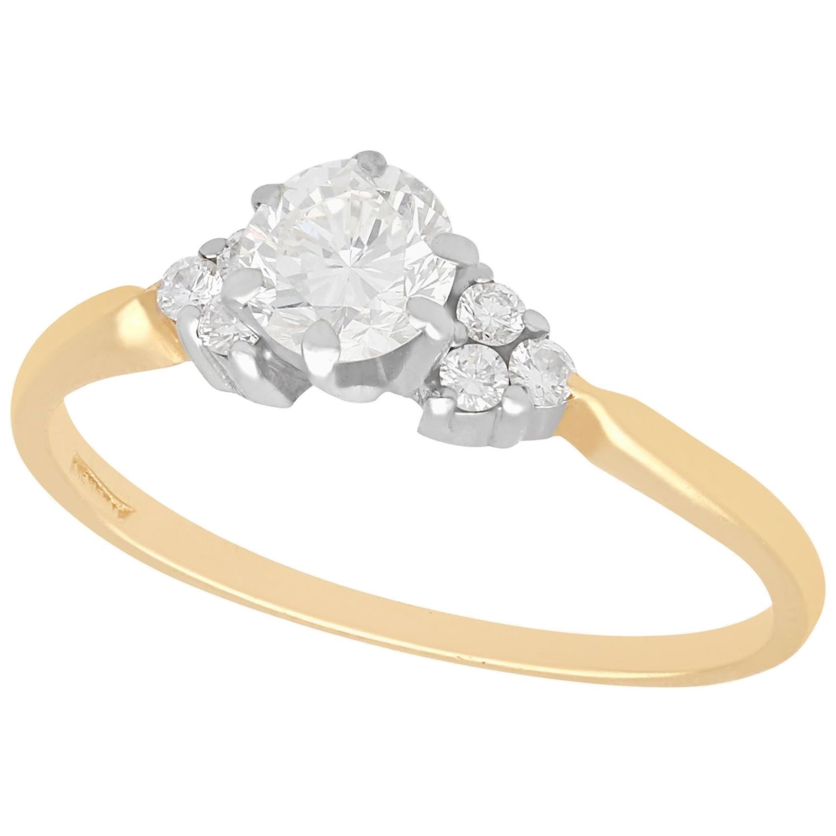 Versace 1990s Amethyst Diamond White Gold Square Ring at 1stDibs