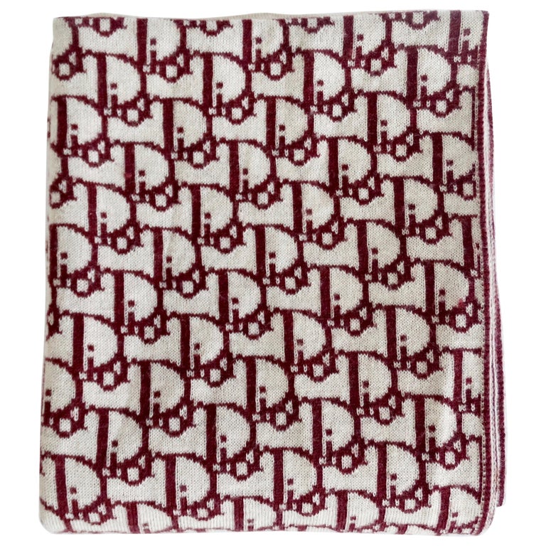 1990s Dior Two Tone Monogram Wool Scarf at 1stDibs | dior monogram ...