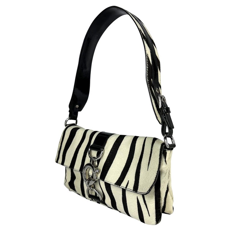 1990s Dolce and Gabbana Zebra Print Pony Hair Convertible Handbag ...
