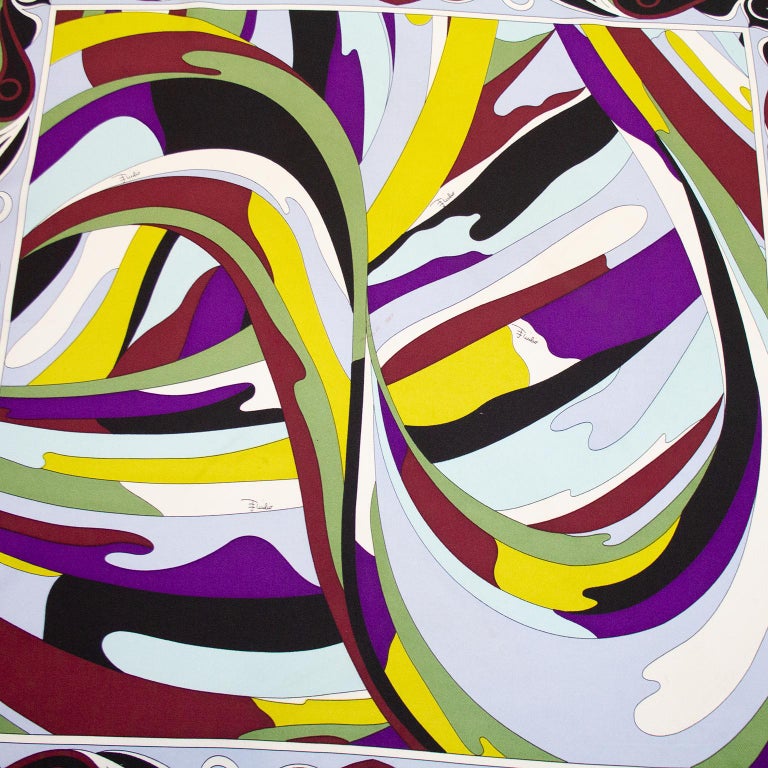 1990s Emilio Pucci Silk Scarf at 1stDibs