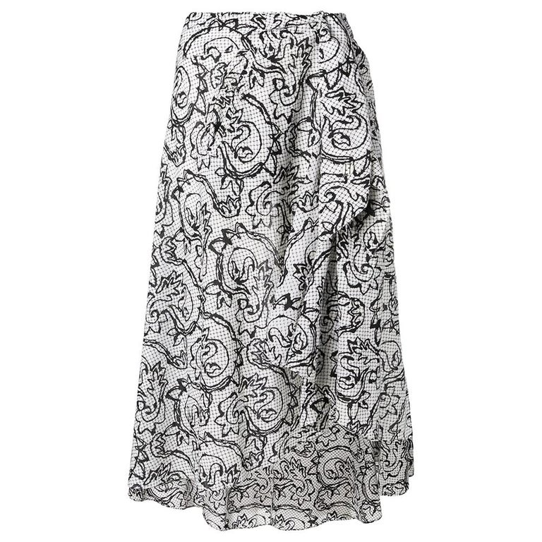 1990s Fendi Asymmetrical Skirt at 1stDibs