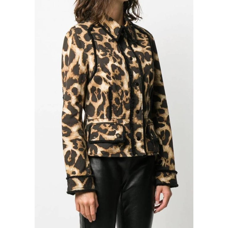 1990s Gianfranco Ferré Animalier Print Jacket at 1stDibs