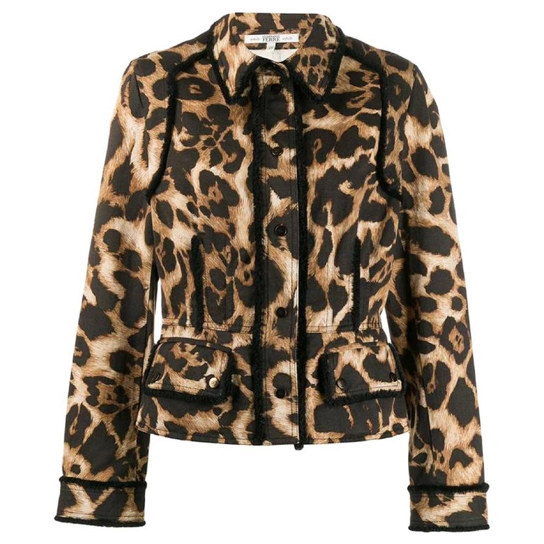 1990s Gianfranco Ferré Animalier Print Jacket at 1stDibs