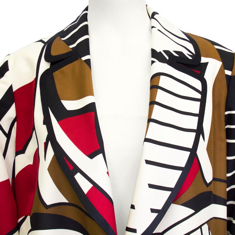 1990s Gianfranco Ferre Graphic Blazer For Sale at 1stDibs