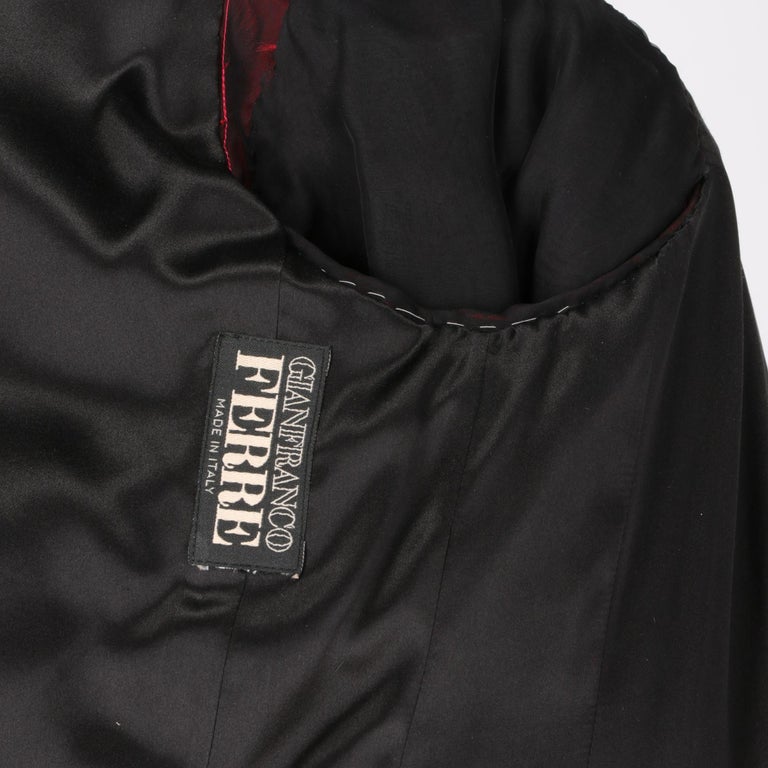 1990s Gianfranco Ferrè Red Mink Suit at 1stDibs