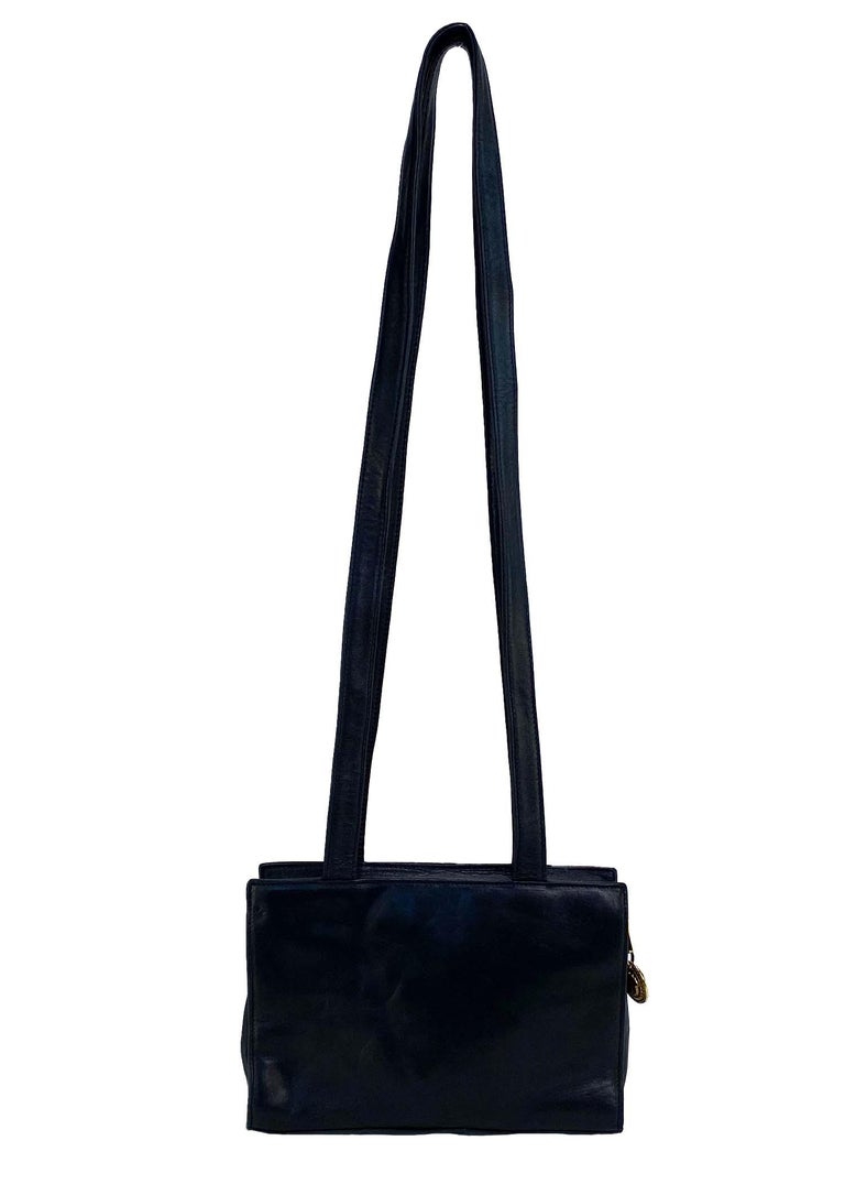 1990s Gianni Versace Couture Greek Key Large Medusa Shoulder Bag For ...