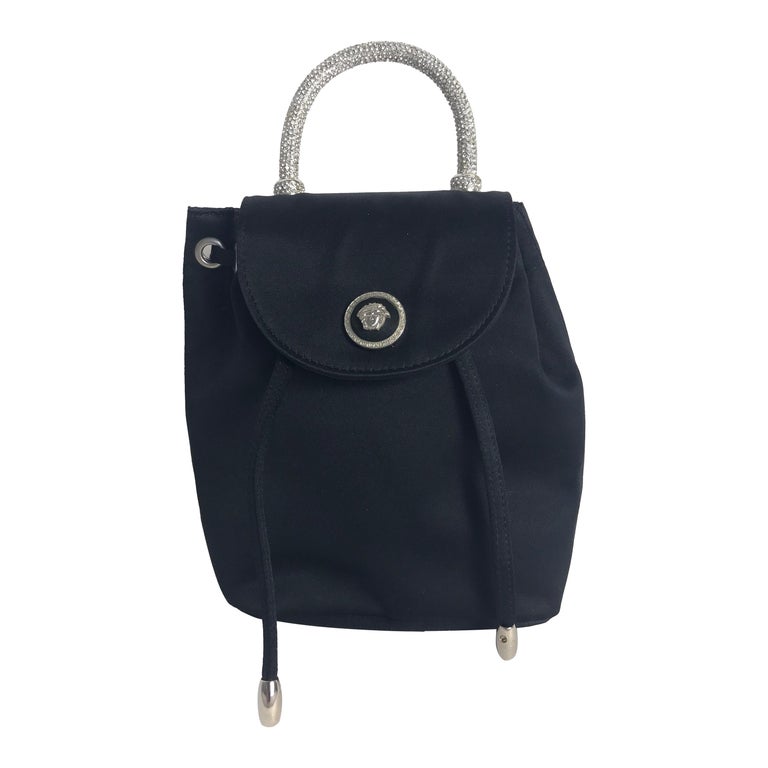 1990s Gianni Versace Couture mini evening bag with crystal handle For ...