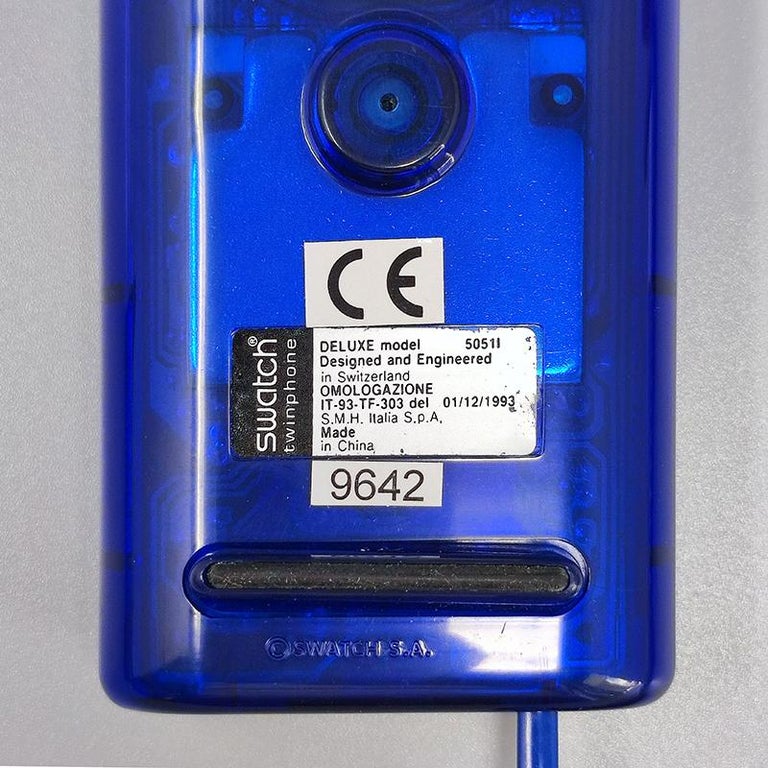 1990s Gorgeous Pink and Blue Swatch Twin Phone "Deluxe" with the ...