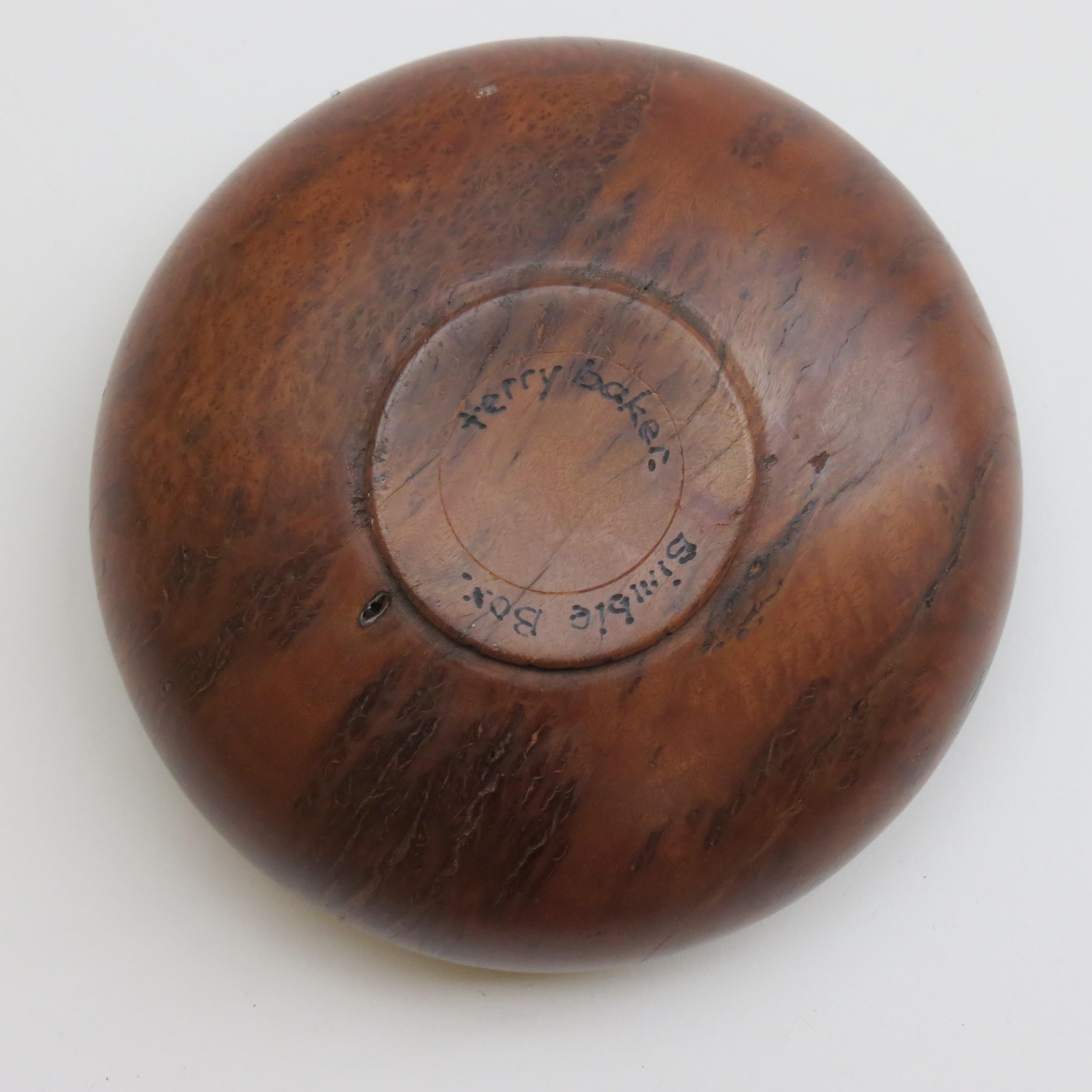 1990s Hand Crafted Australian Wooden Bowl by Terry Baker Bimble Box ...