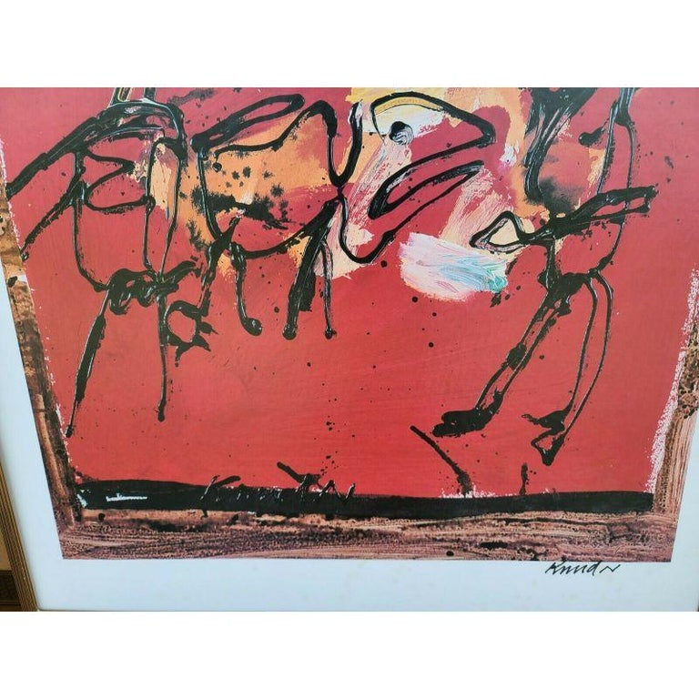 1990s Hand Signed Knud Nielsen 'Listed Danish' Museum Exhibition Print For Sale at 1stDibs