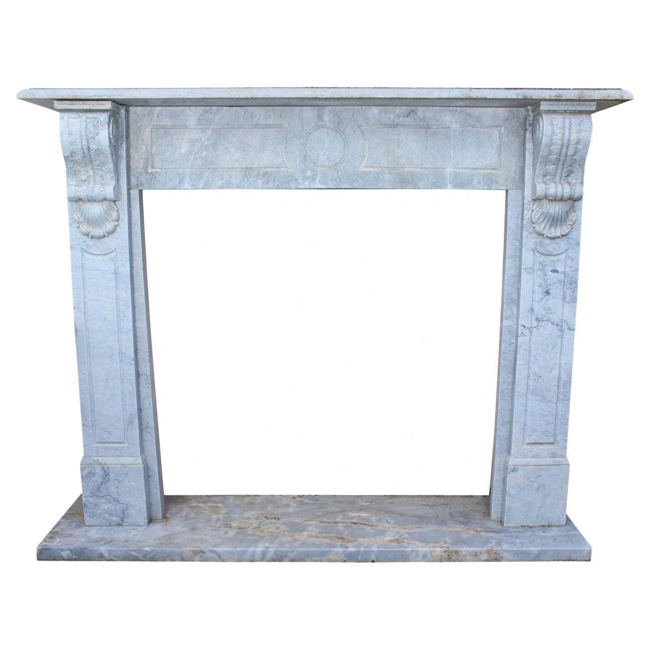 Large Marble Fireplace Mantle For Sale at 1stDibs