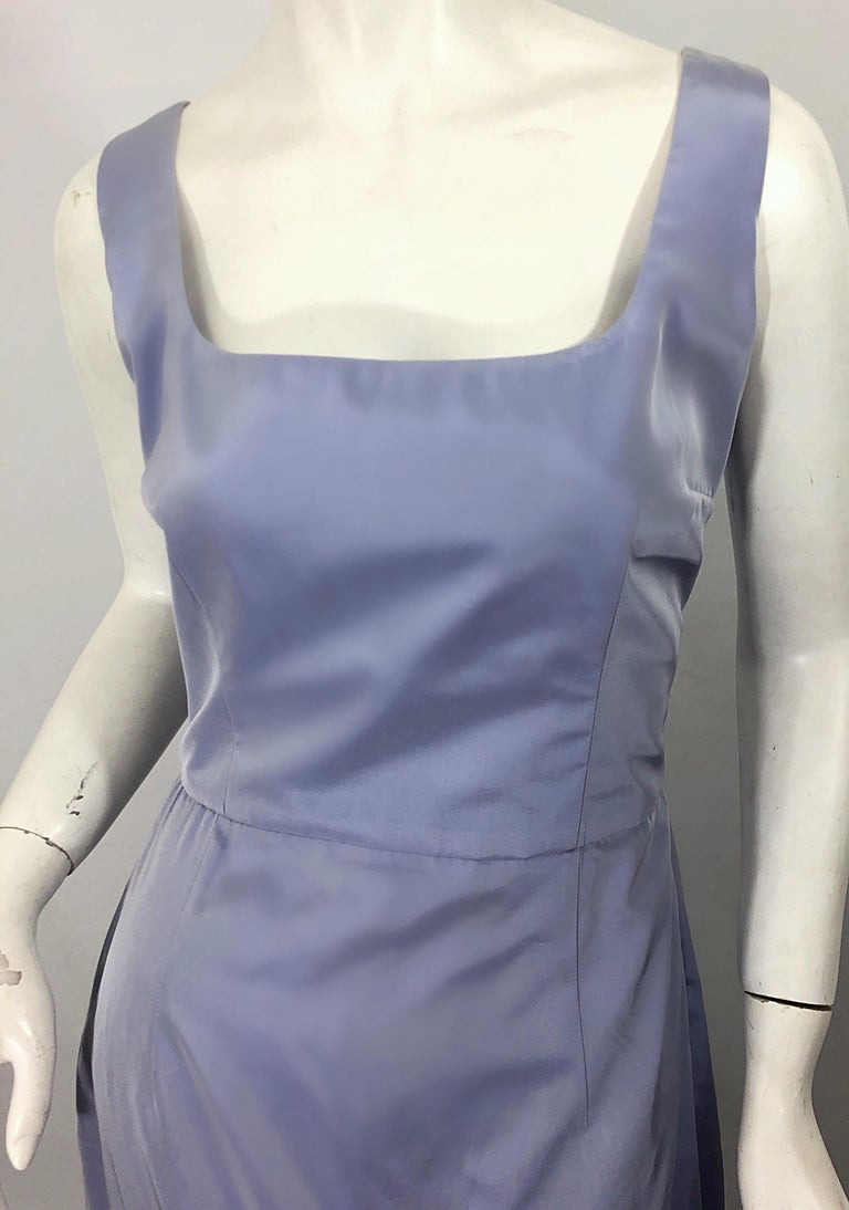 1990s Heidi Weisel Sz 4 / 6 Purple Lavender Lilac Silk Taffeta Vintage ...