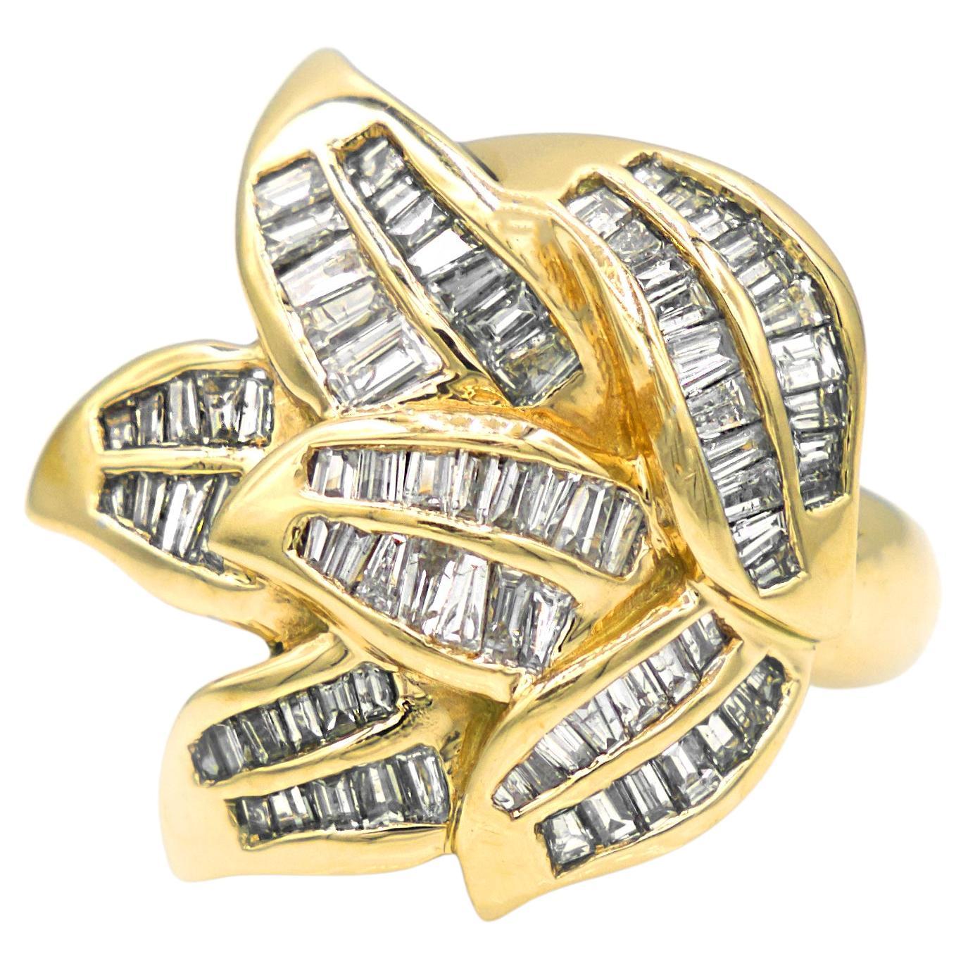 Ruby "Ballerina" Ring with Baguette Diamonds, Circa 1990 For Sale at ...