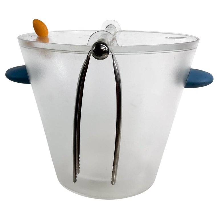 1990s Michael Graves Ice Bucket with Tongs For Sale at 1stDibs