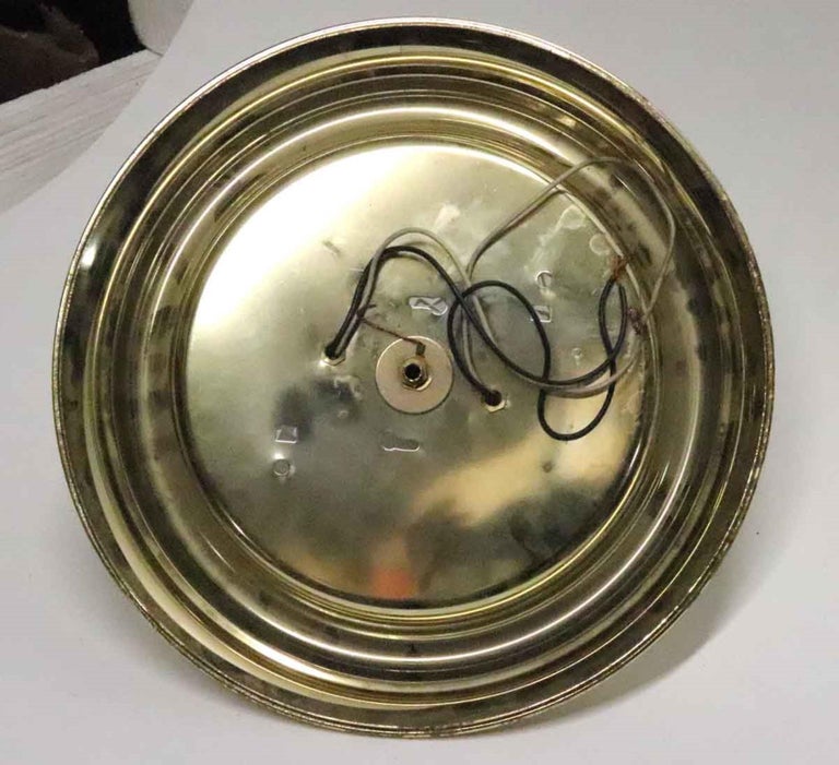 1990s Modern Brass and Cast Glass Flush Mount Light For Sale at 1stDibs ...