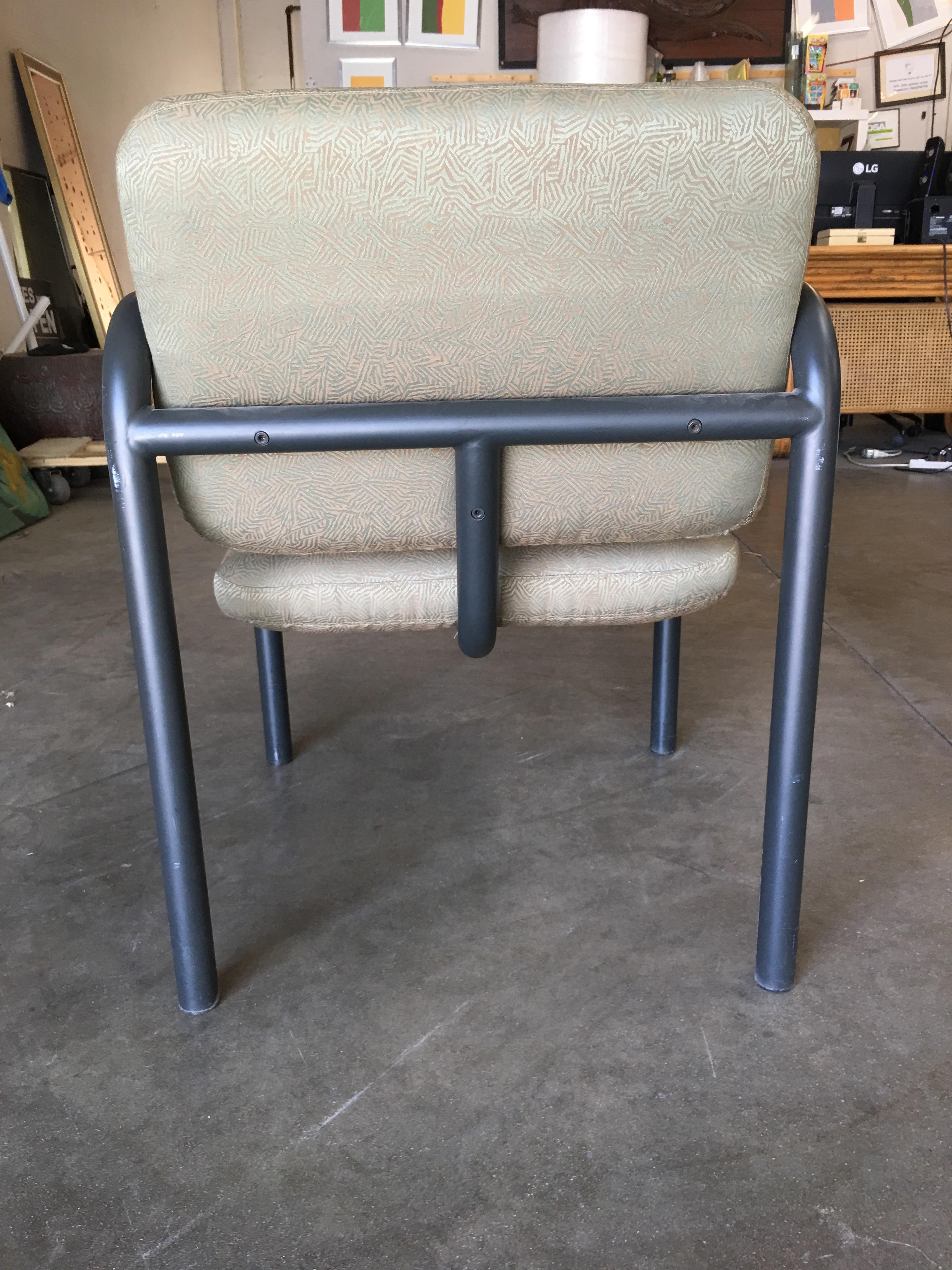 1990s Modernist Tubular Steel Armchair by Kinetics, Set of 5 at 1stDibs ...