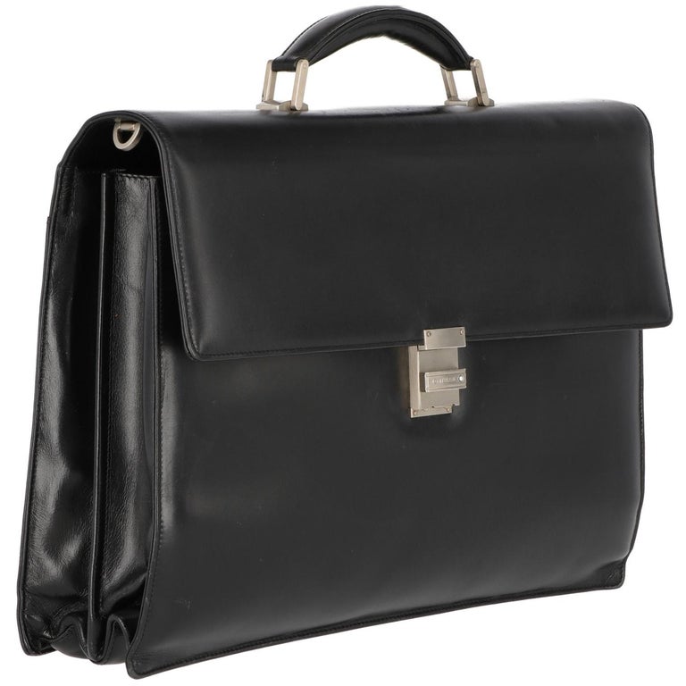 1990s Montblanc Black Leather Briefcase at 1stDibs | montblanc ...