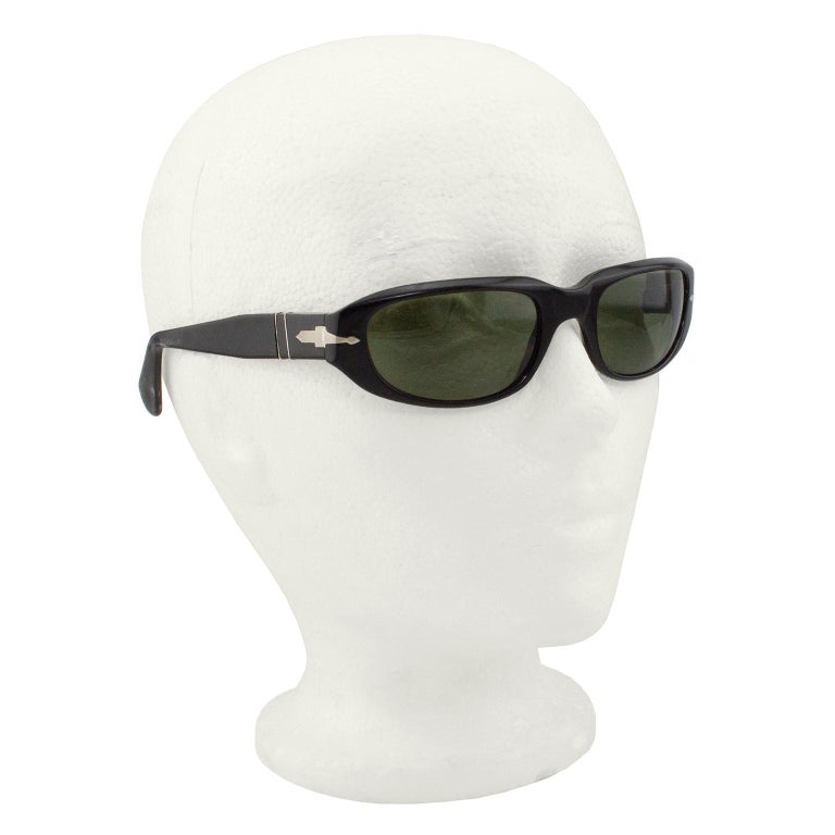 1990s Persol 2578-S Black Wrap Style Unisex Sunglasses at 1stDibs