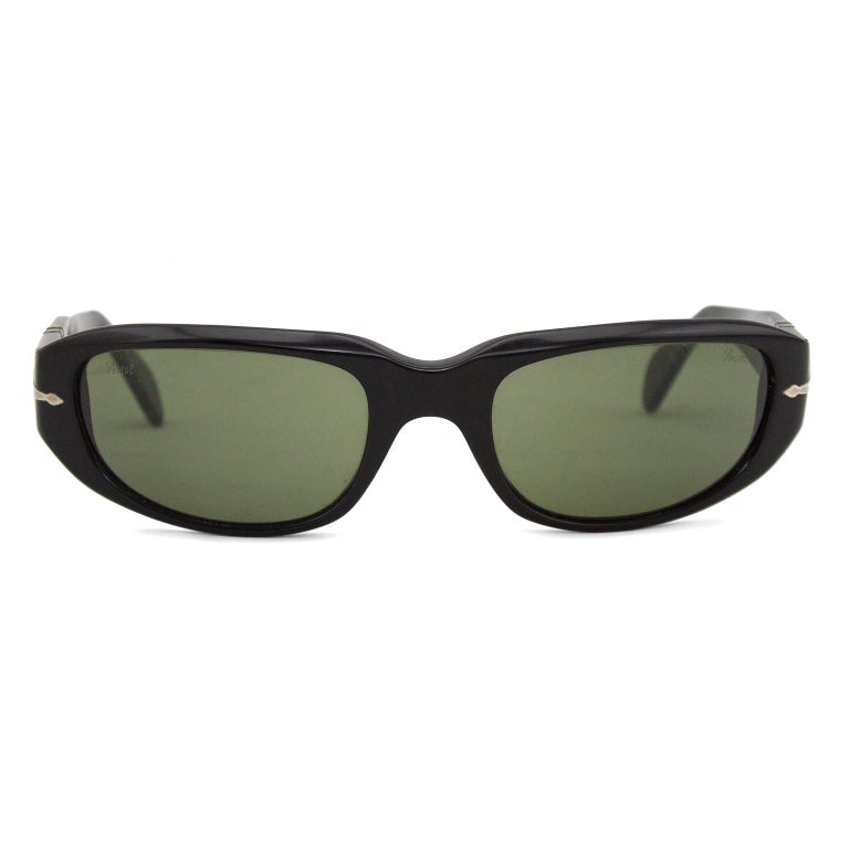 1990s Persol 2578-S Black Wrap Style Unisex Sunglasses at 1stDibs