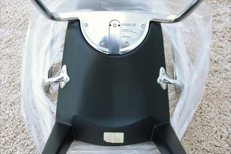 1990s Post-Modern Philippe Starck for Vitra Black Louis 20 Armchair, 3 ...