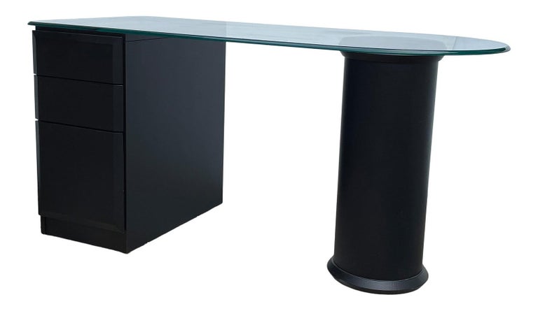 1990s Postmodern Black and White Interchangeable Desks, a Pair For Sale ...