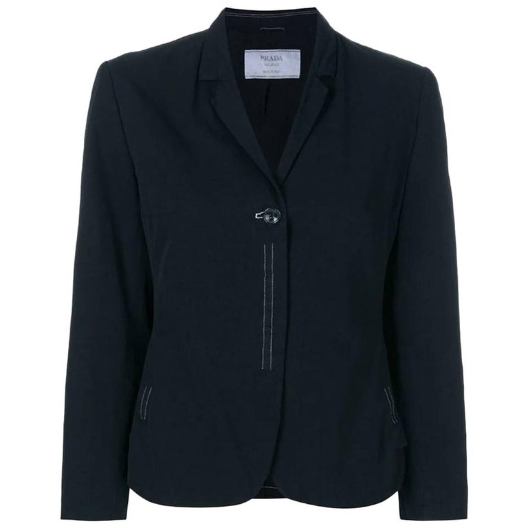 1990s Prada Black Jacket For Sale at 1stDibs