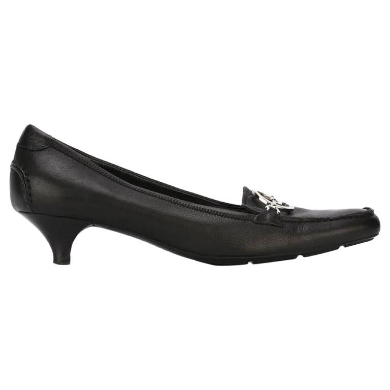1990s Prada Black Kitten Heels at 1stDibs