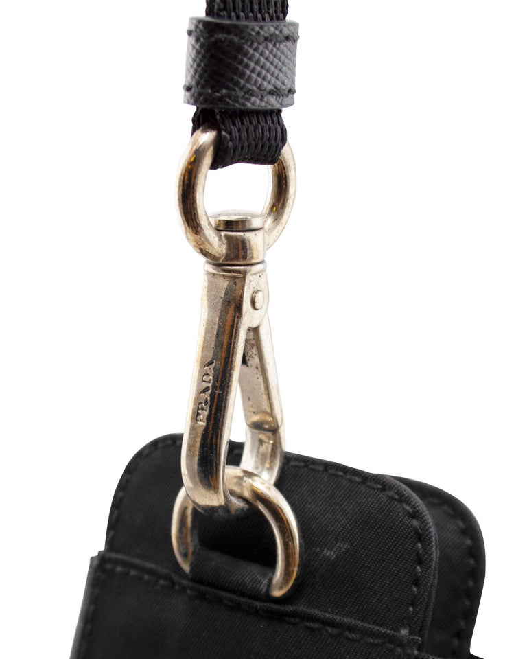 1990s Prada Black Nylon Lanyard For Sale at 1stDibs